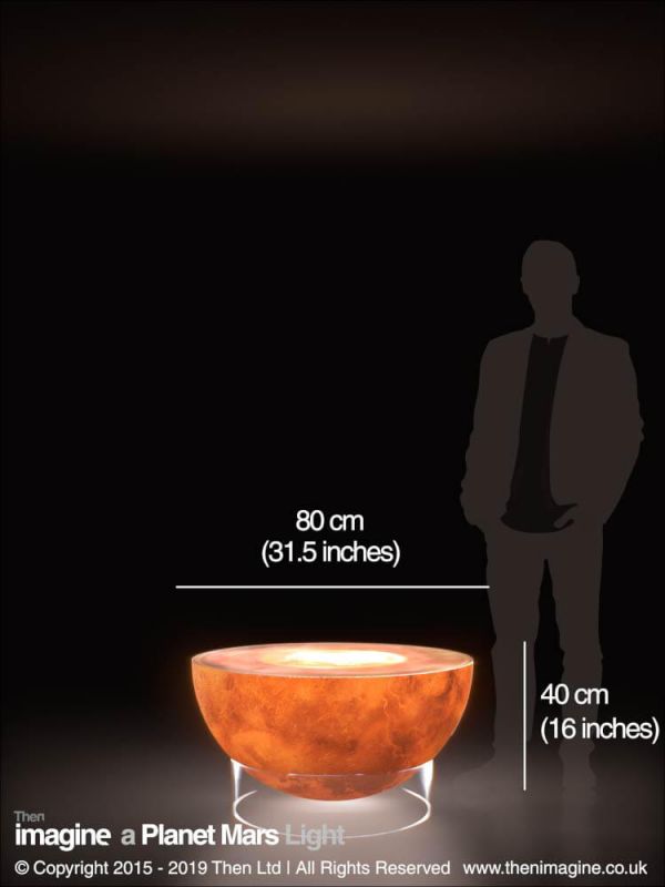 A Planet Mars Coffee Table Light - Then Imagine